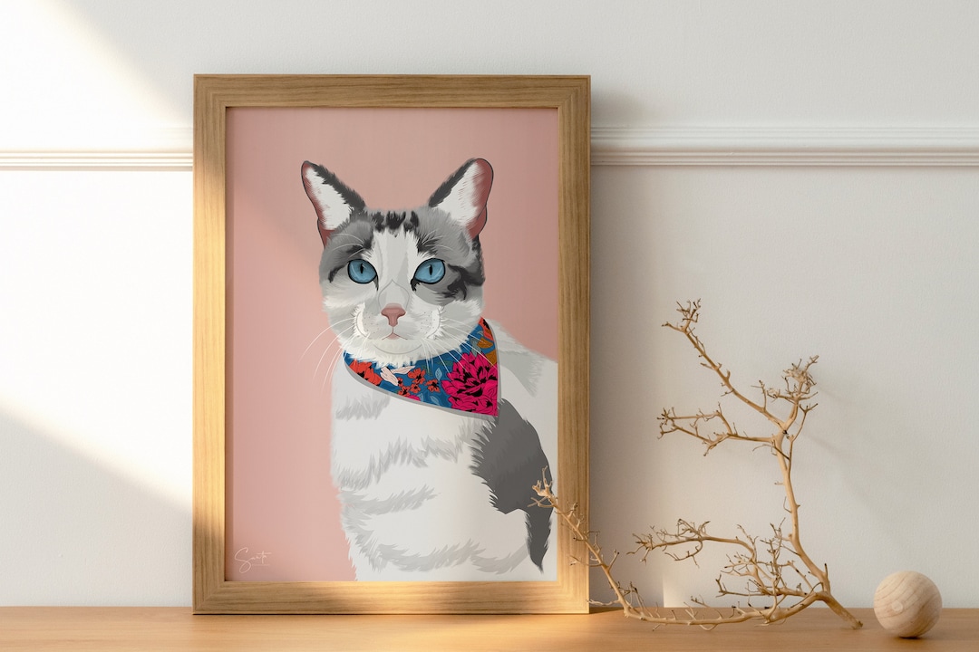 Custom Digital Illustrations: Personalized Portraits of People and Pets ...