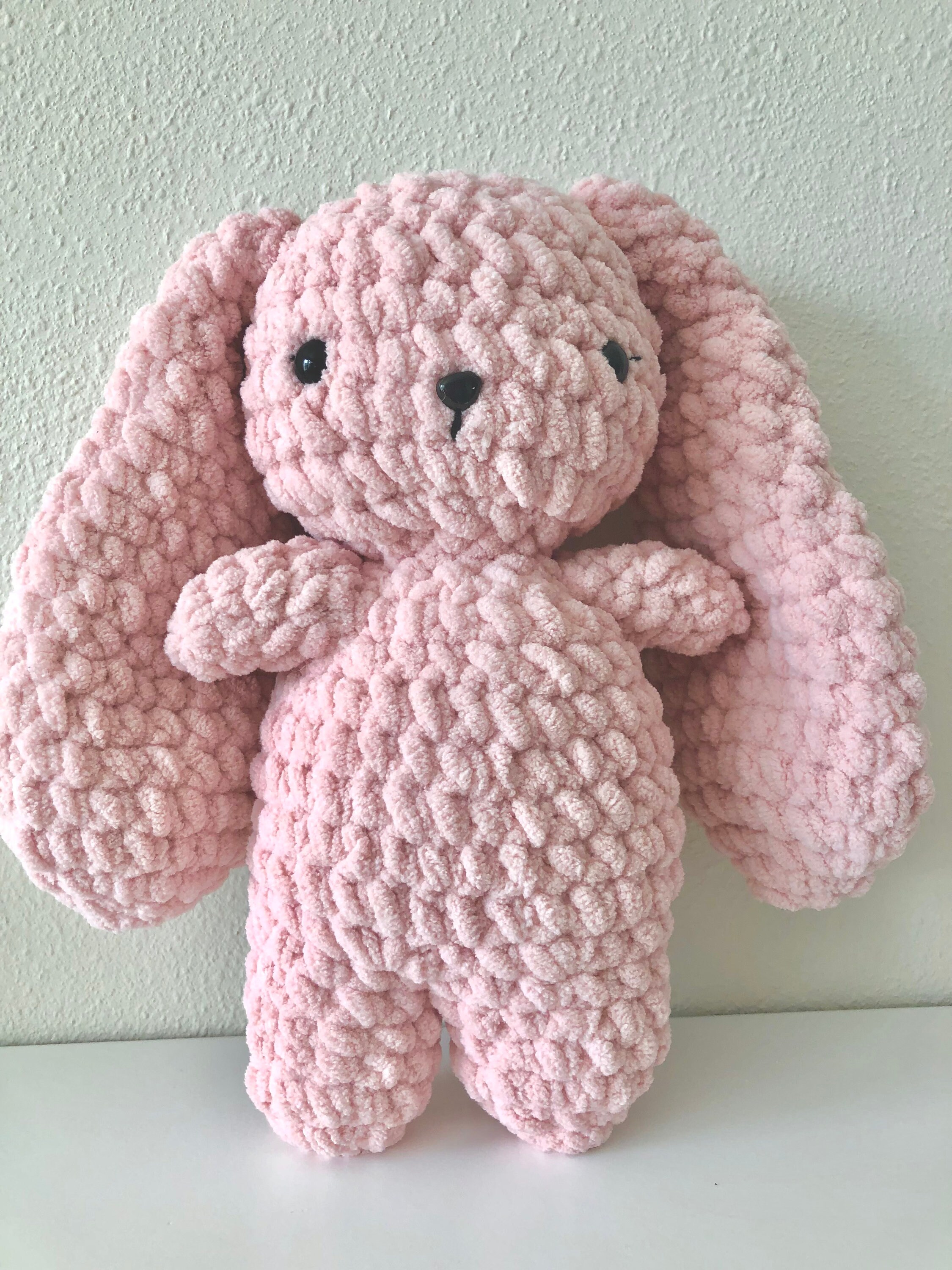 Crochet Pink Bunny Plushy Amigurumi - Etsy