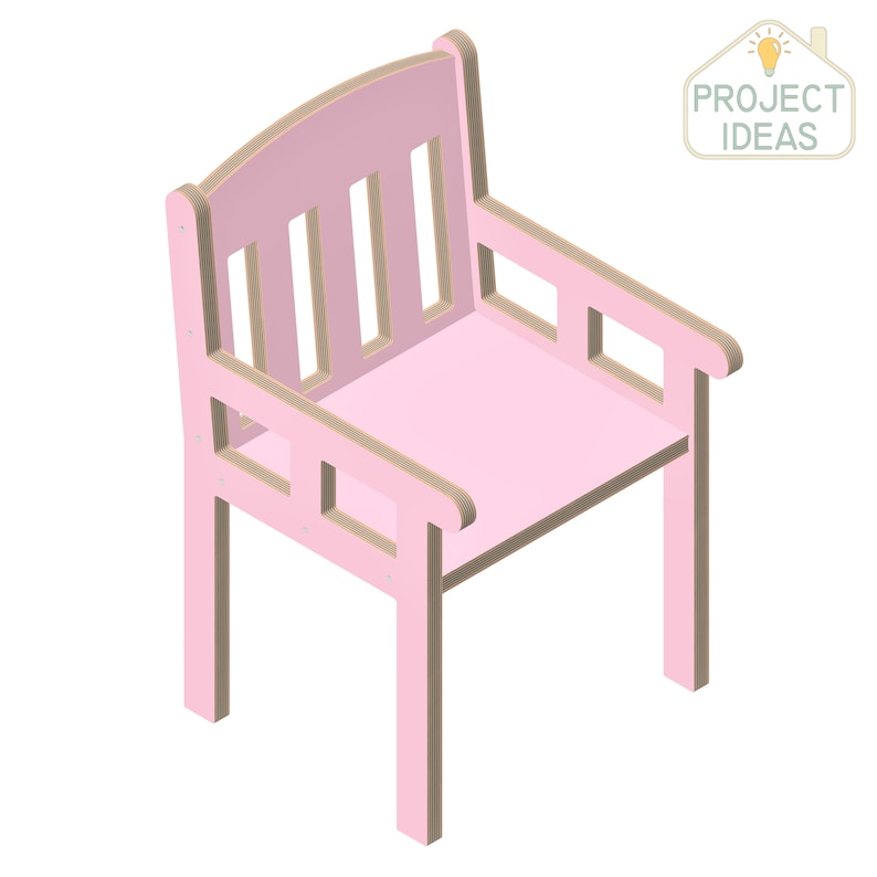 Childrens Chair Vector File Dxf-pdf Laser & CNC Router Cut - Etsy