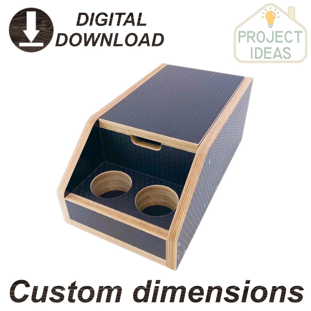 Custom Storage Box / Individual Center Console Vector File, Dxf-svg-pdf-eps-stl, CNC Router Cut ...