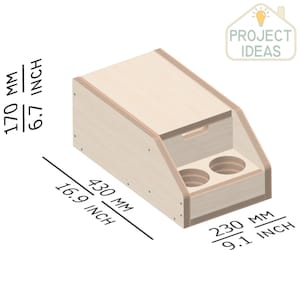 Storage Box / Center Console VW T5/T6 DIY Template, Cutting Pattern ...