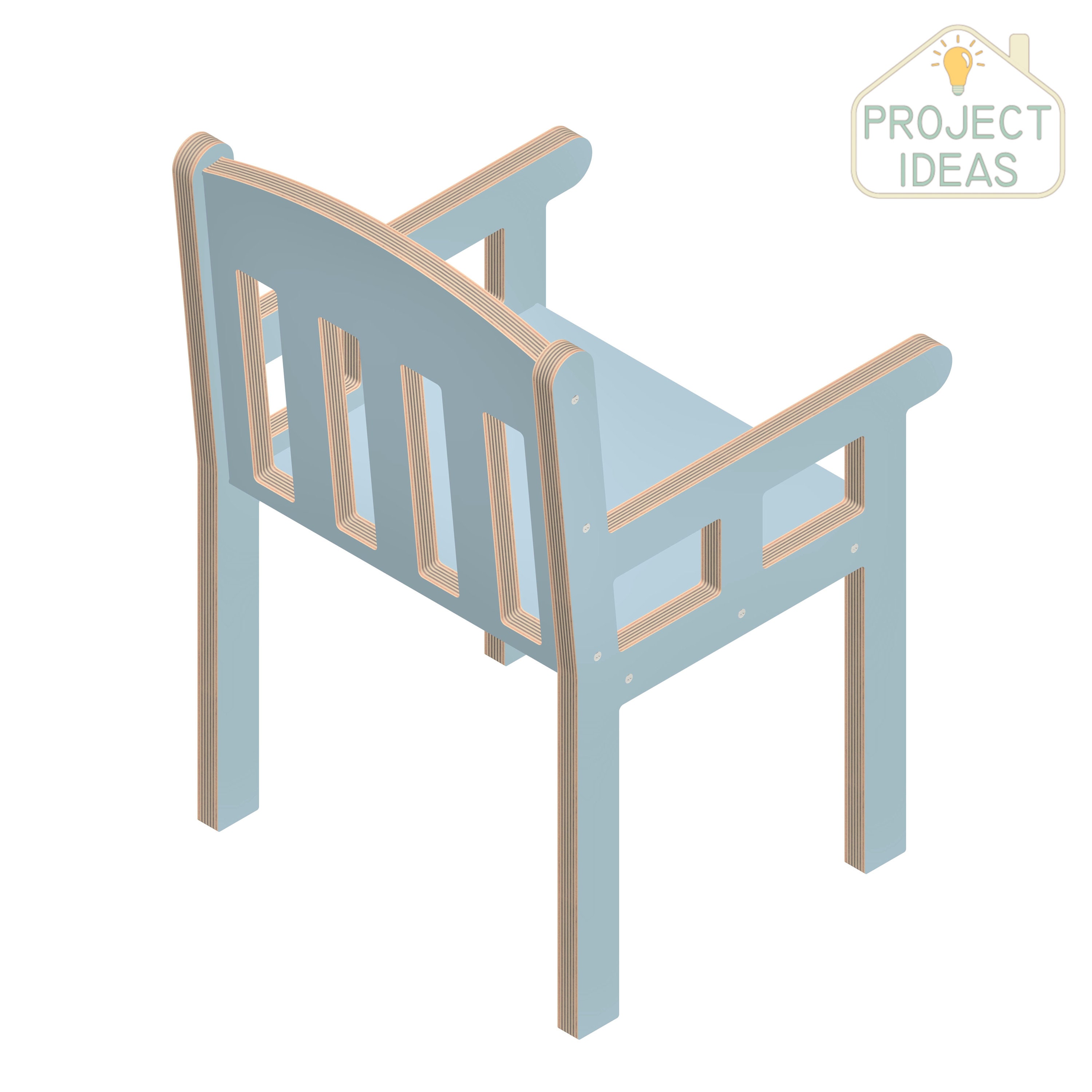 Childrens Chair Vector File Dxf-pdf Laser & CNC Router Cut - Etsy