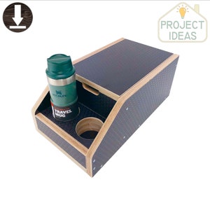 Storage Box / Center Console VW T5/T6 DIY Template, Cutting Pattern ...