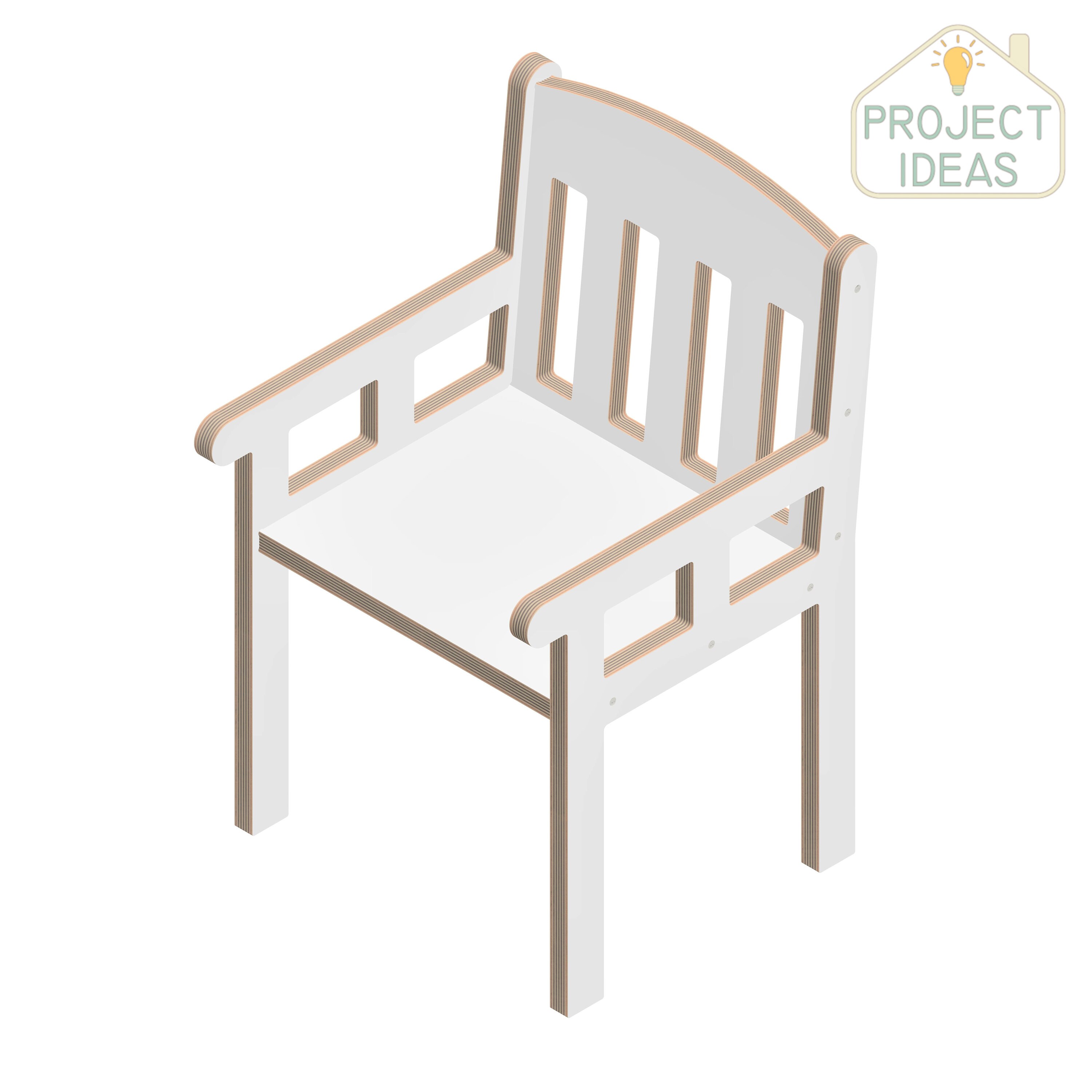 Childrens Chair Vector File Dxf-pdf Laser & CNC Router Cut - Etsy