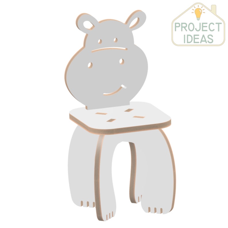 Animal Chair Set CNC Router Files, Laser Cut Plans (dxf, Svg, Pdf) - Etsy