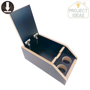 Storage Box / Center Console VW T5/T6 DIY Template, Cutting Pattern ...