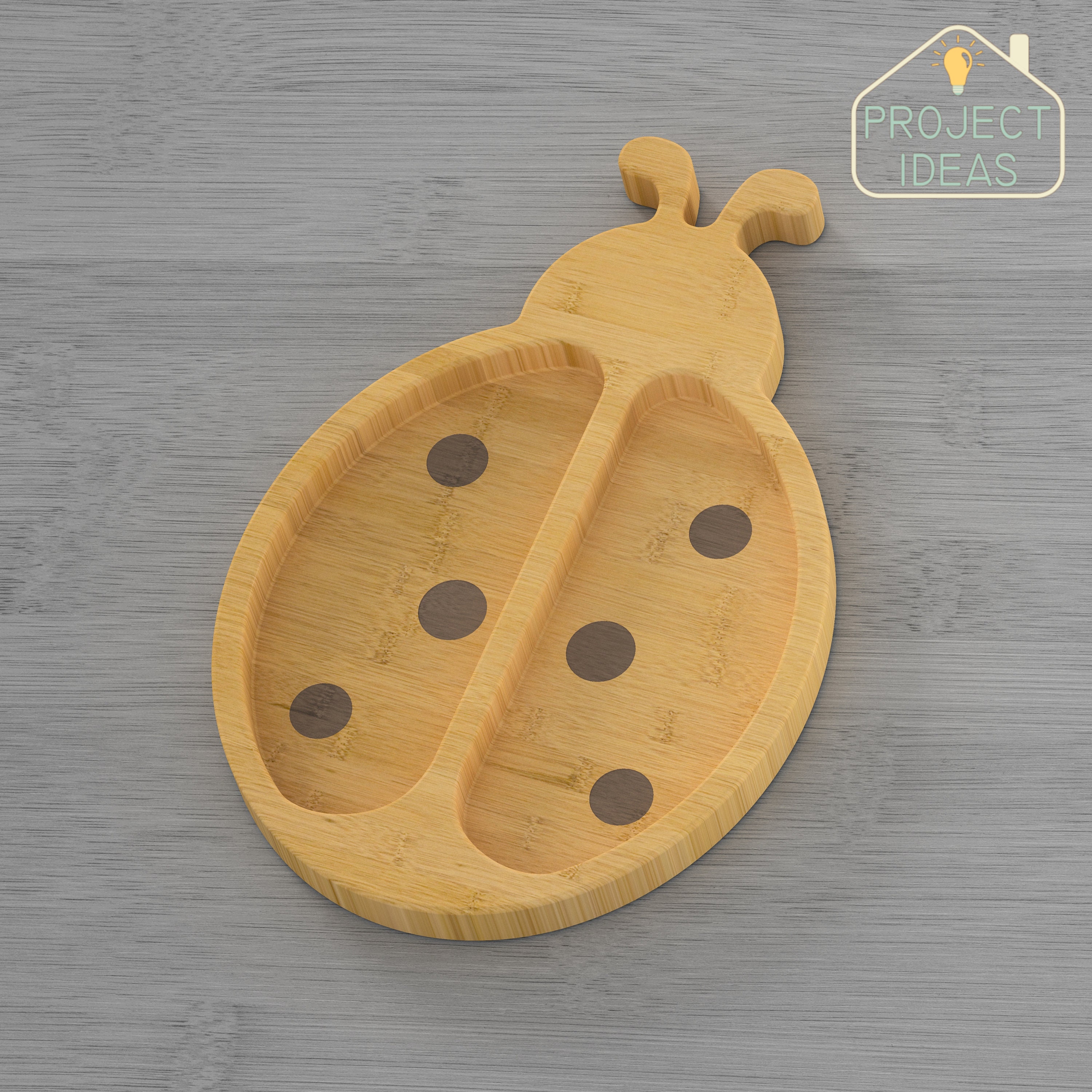 CNC File for Wood – Ladybug Serving Plate - Etsy