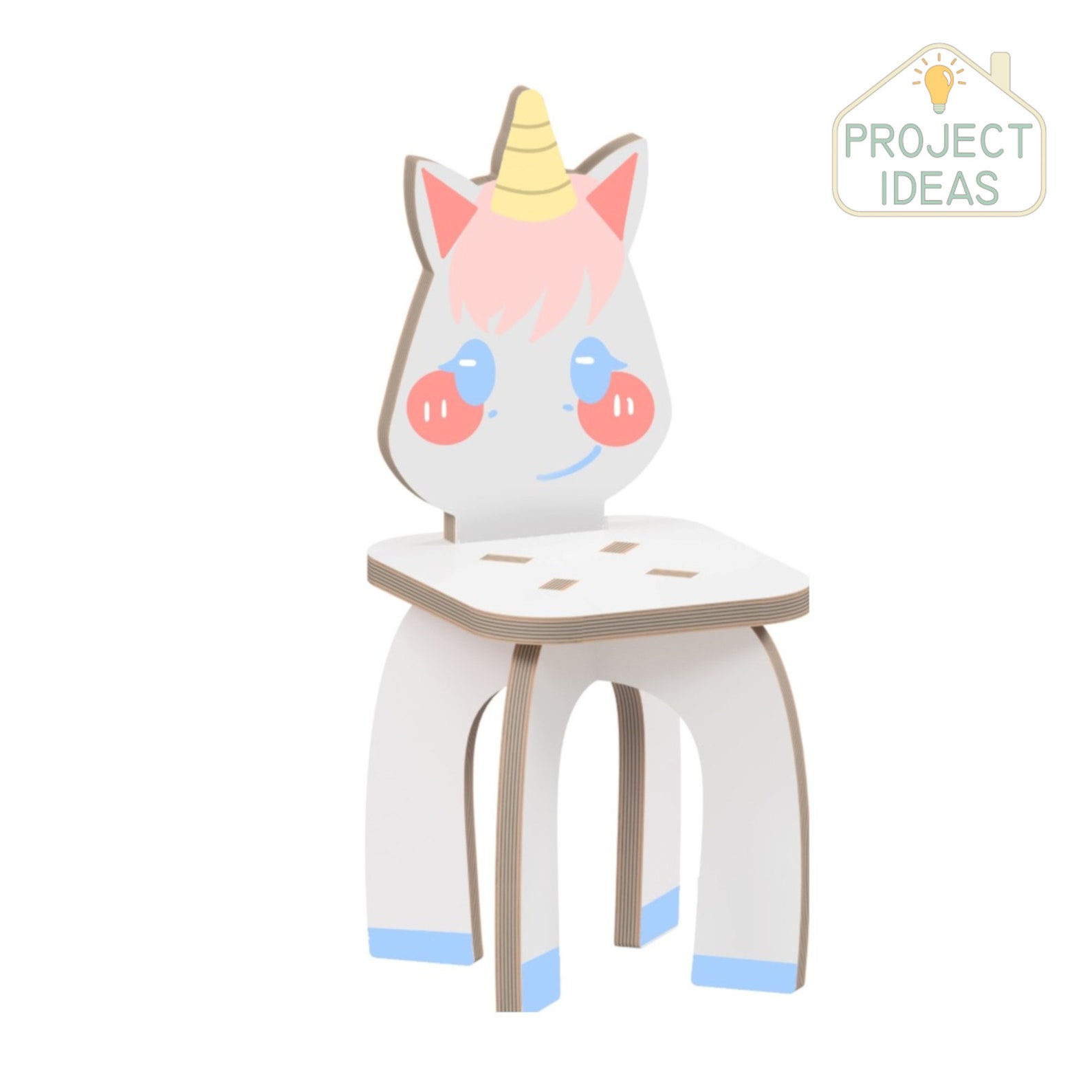 UNICORN Chair Vector Files Dxf Svg Pdf Laser & CNC Router - Etsy