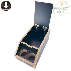 Storage Box / Center Console VW T5/T6 DIY Template, Cutting Pattern ...