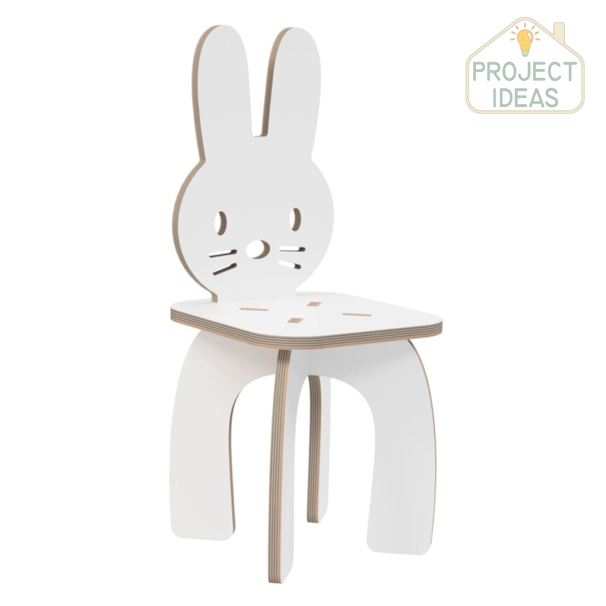 BUNNY / RABBIT Chair Vector File, Dxf-svg-pdf, Laser & CNC Router Cut ...