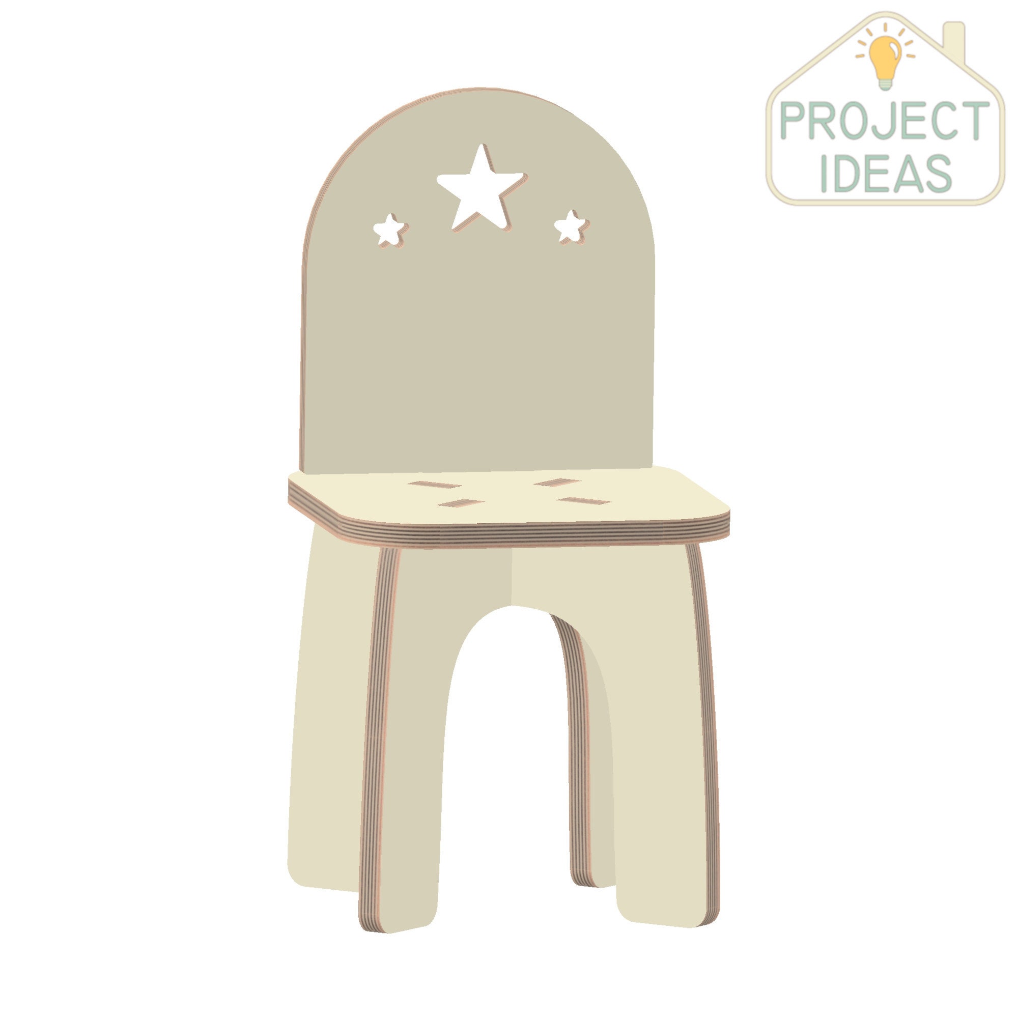 Star Chair Vector File Dxf-svg-pdf-eps-stl Laser & CNC - Etsy