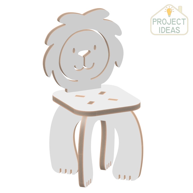 Animal Chair Set CNC Router Files, Laser Cut Plans (dxf, Svg, Pdf) - Etsy
