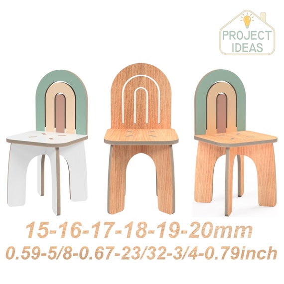 vector graphics,laser,DXF Children rocking chair rainbow decor for home ...