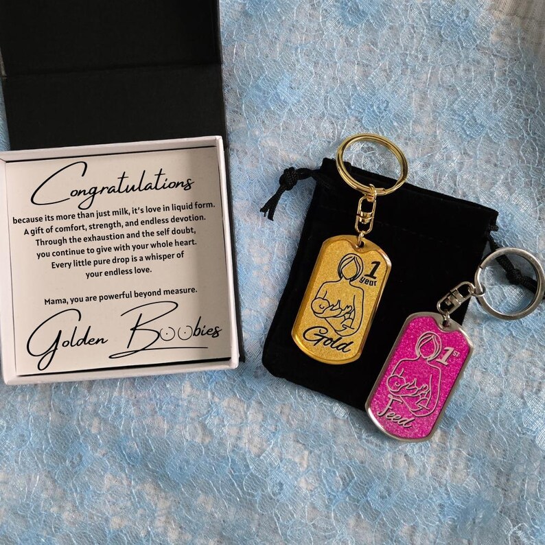 Custom Breastfeeding Milestone Keychain, Milestone Keychain ...