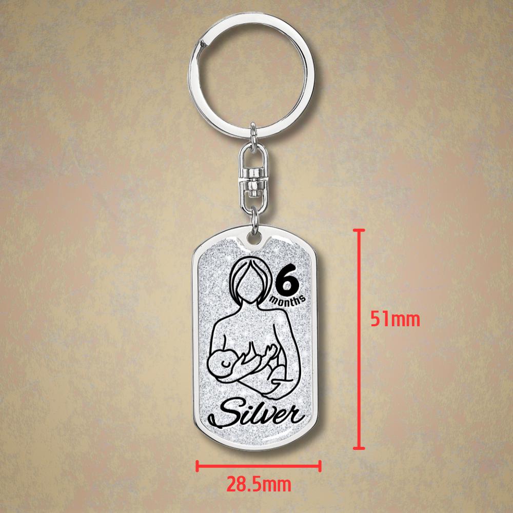 Breastfeeding Milestone Keychain, Milestone Keychain, Breastfeeding ...