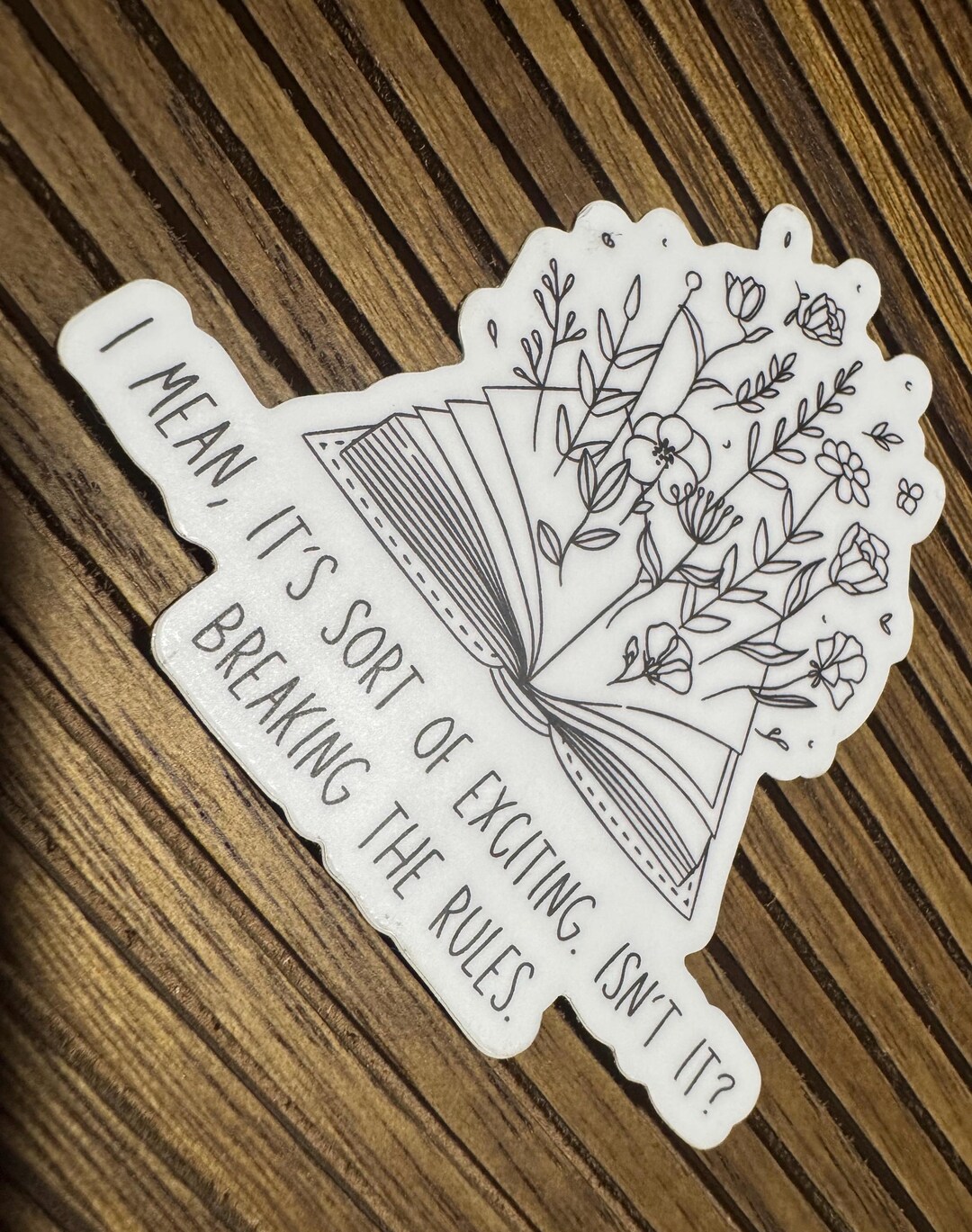 Breaking the Rules Hermione Harry Potter Sticker Harry Potter Bookish ...