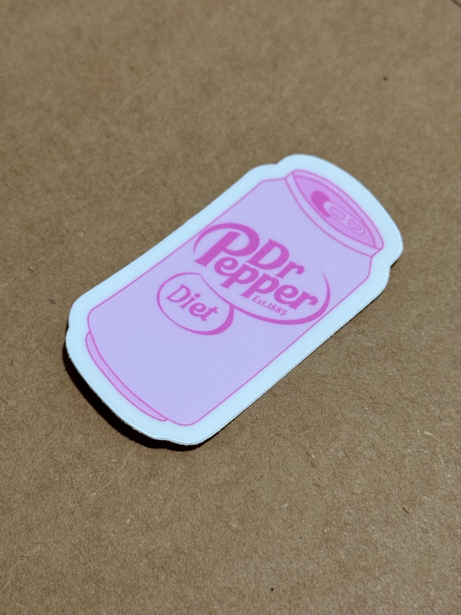 Diet Dr. Pepper - Sticker | Pink | Laptop & Water Bottle Stickers ...