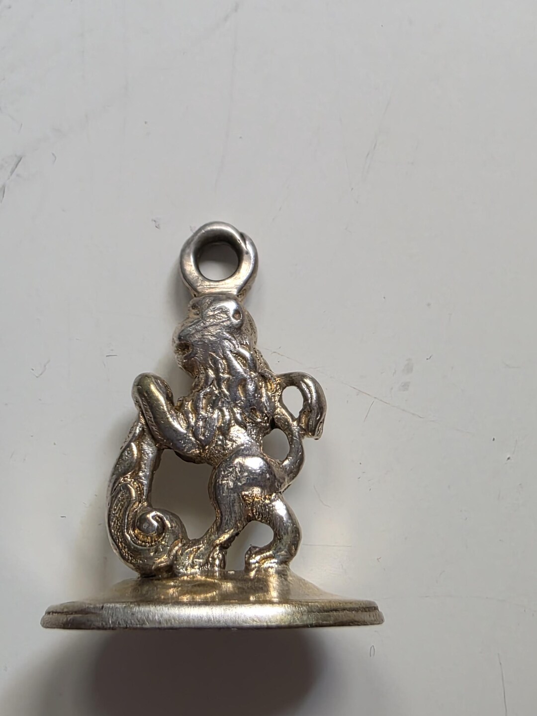 Antique Silver Seal Fob With Lion & “ely” Monogram – Vintage Wax Seal ...