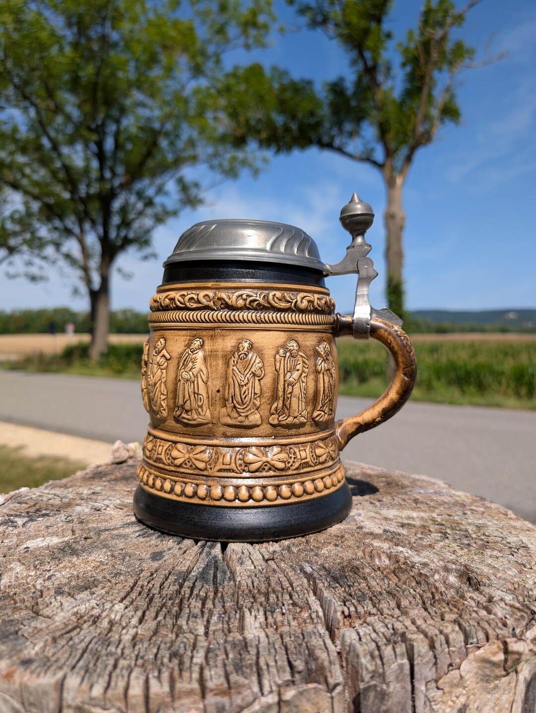 Vintage 1986 German Beer Stein 1.4L – Girmscheid “five Medieval Kings ...