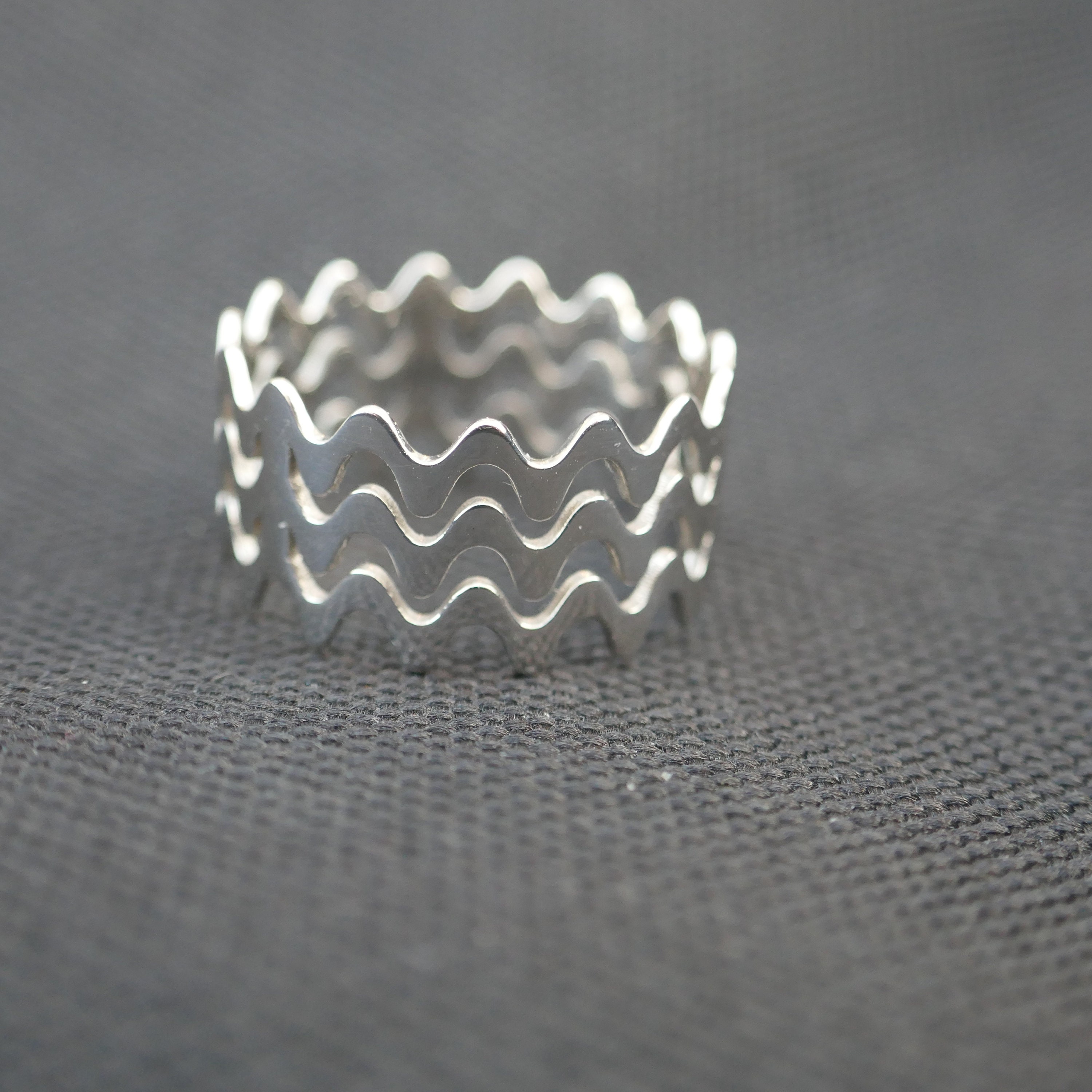 3D Model STL File Waves Ring Digital Download - Etsy