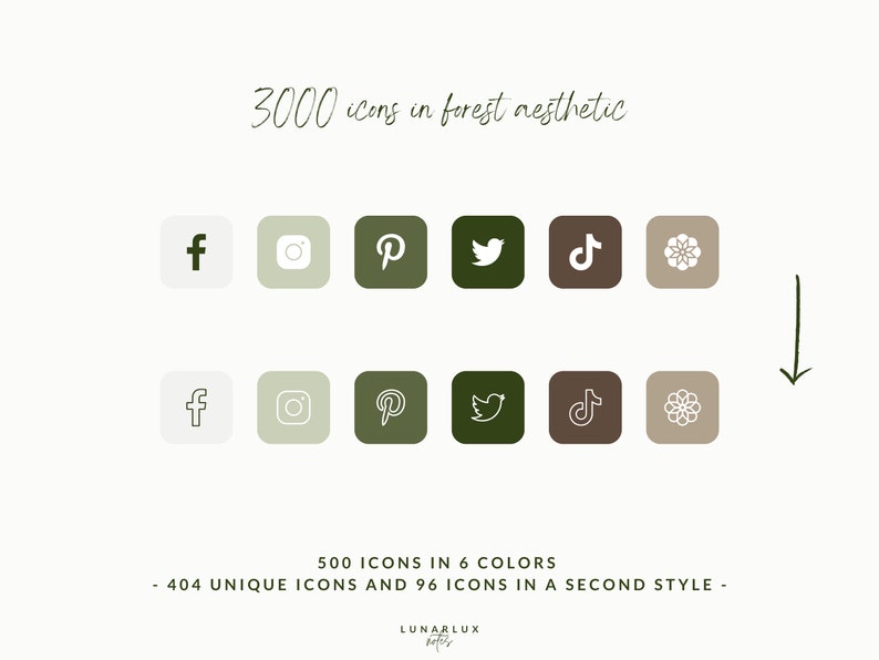 Forest Icon Set 3000 Icons With Bonus Wallpapers and Widgets - Etsy