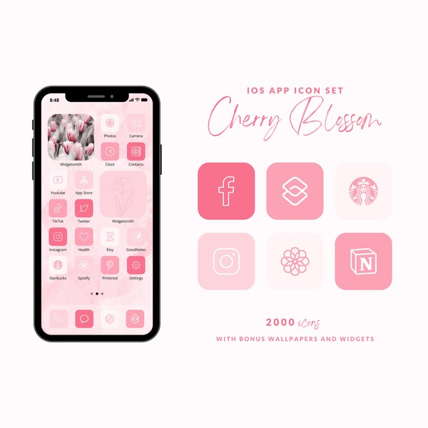 Pink App Icons - Etsy