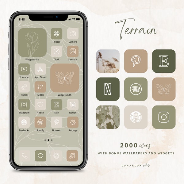 Green App Icons - Etsy