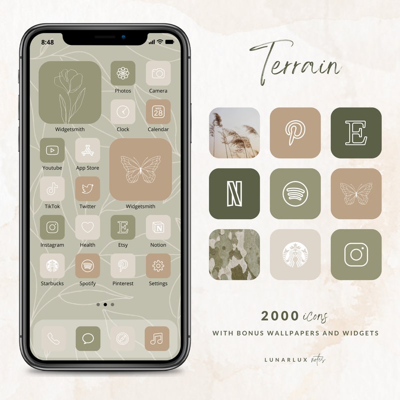 Green App Icons - Etsy