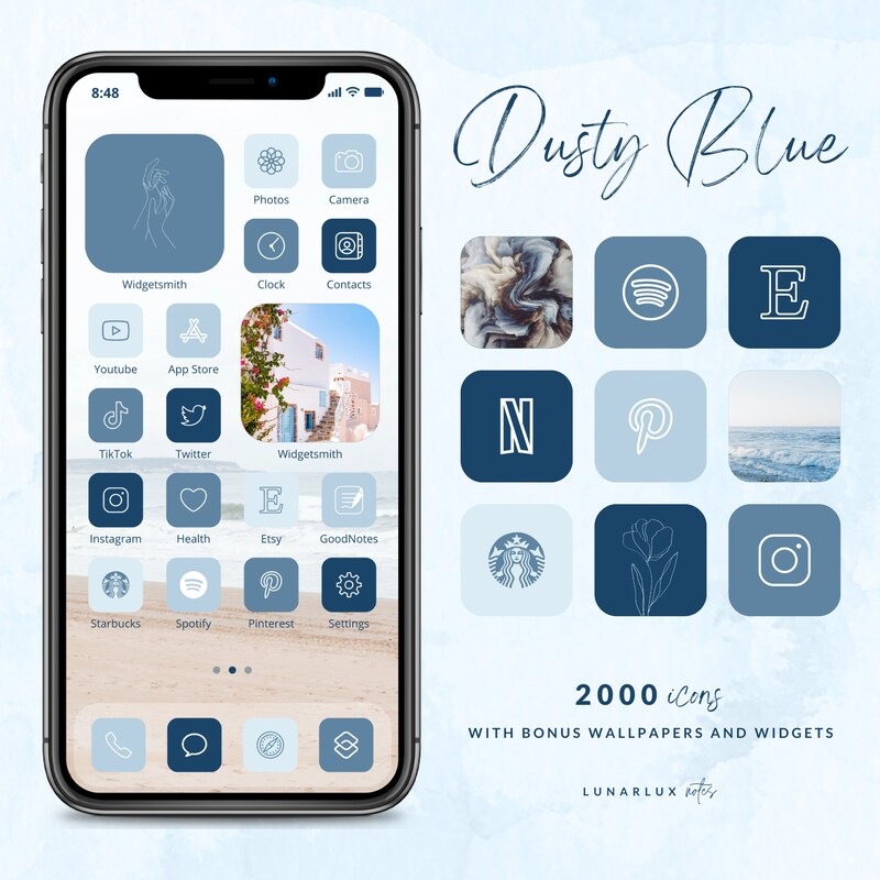 Blue App Icons - Etsy