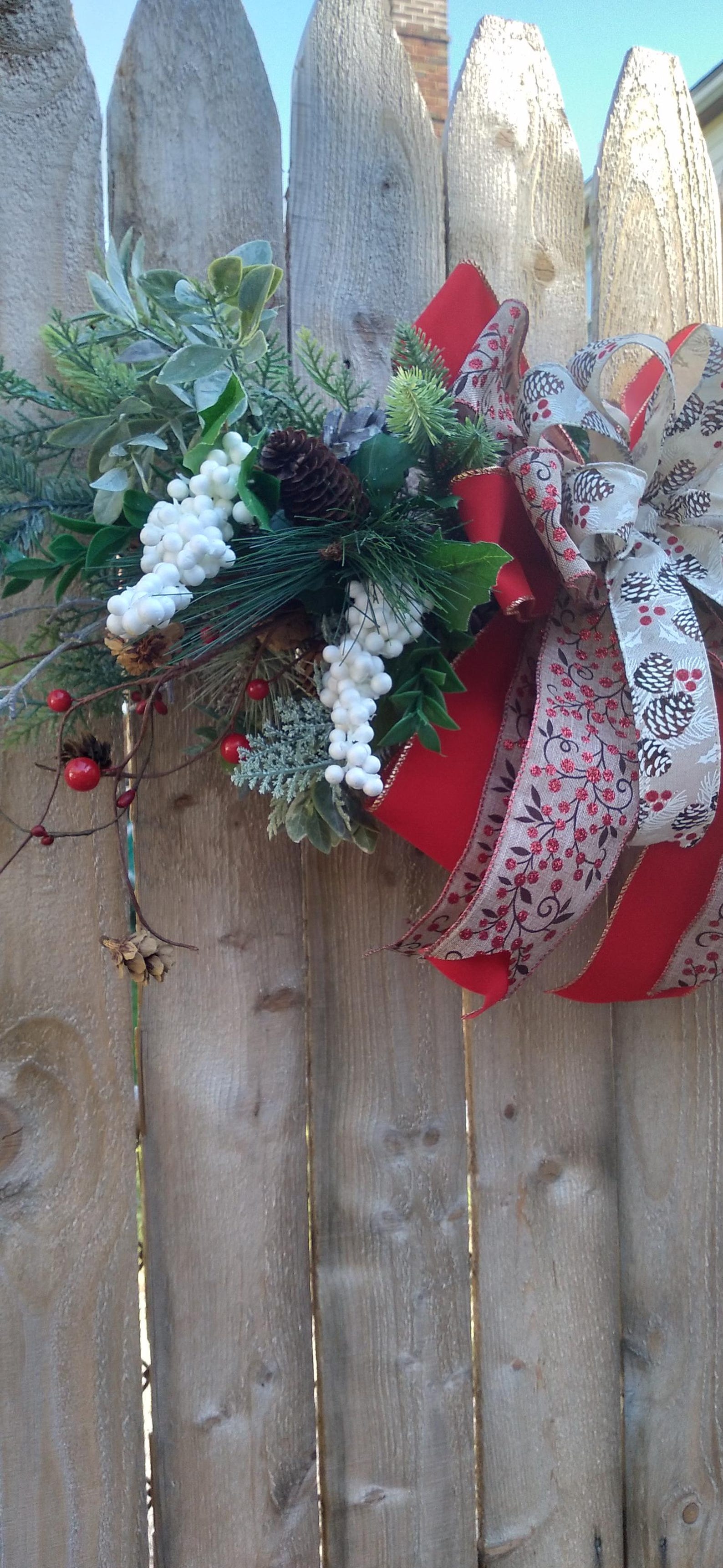 Christmas Door Swag or Table Centerpiece - Etsy