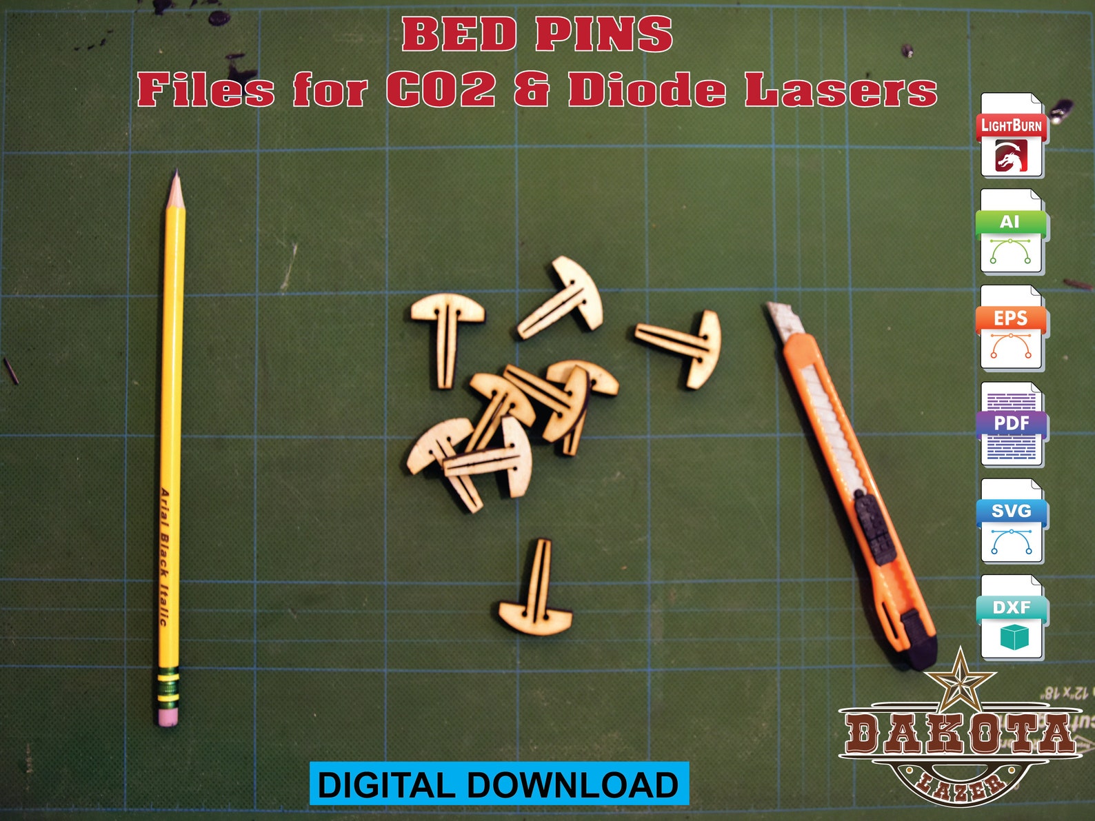 Ultimate Laser Tool Kit 6 Tools: Engrave/cut Test Slot - Etsy