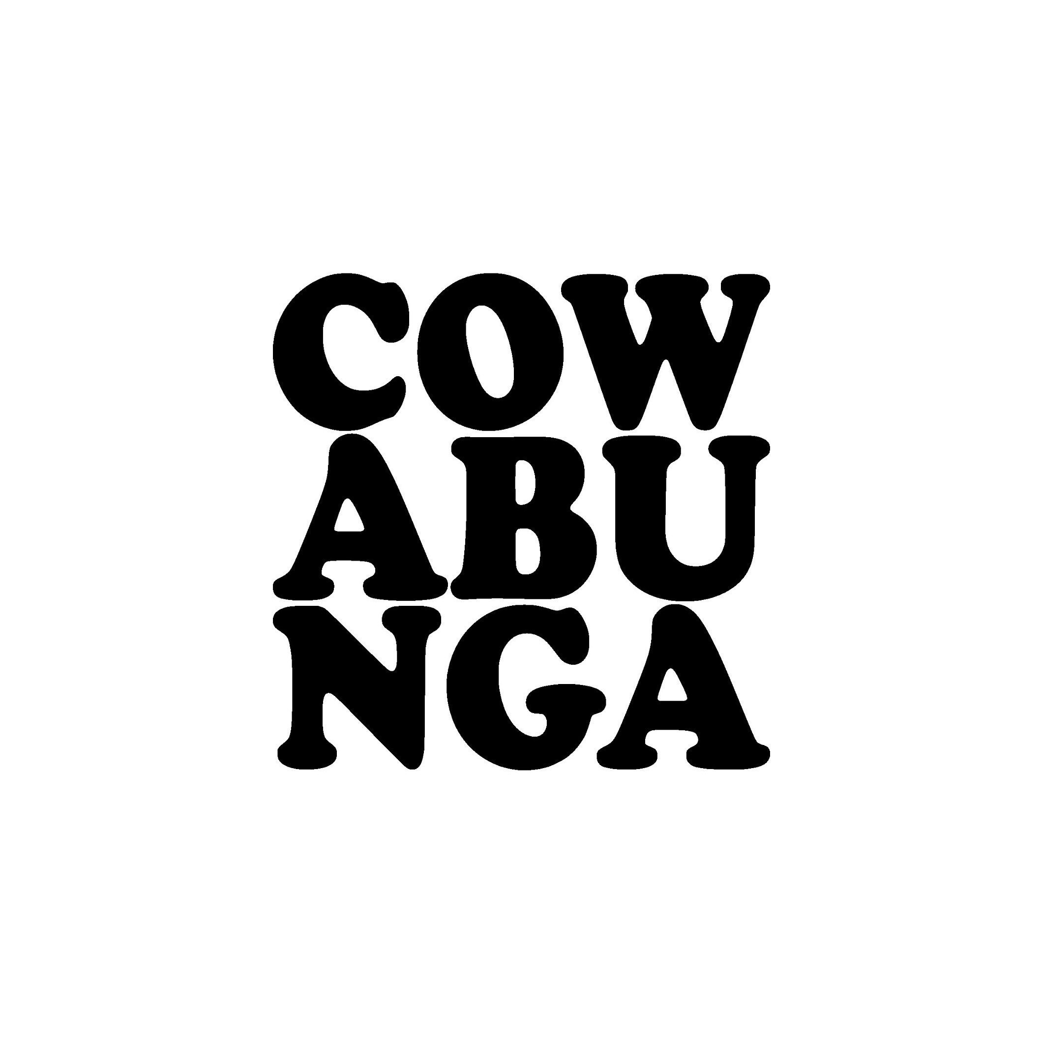 Cowabunga Vinyl Sticker Die Cut Decal - Etsy