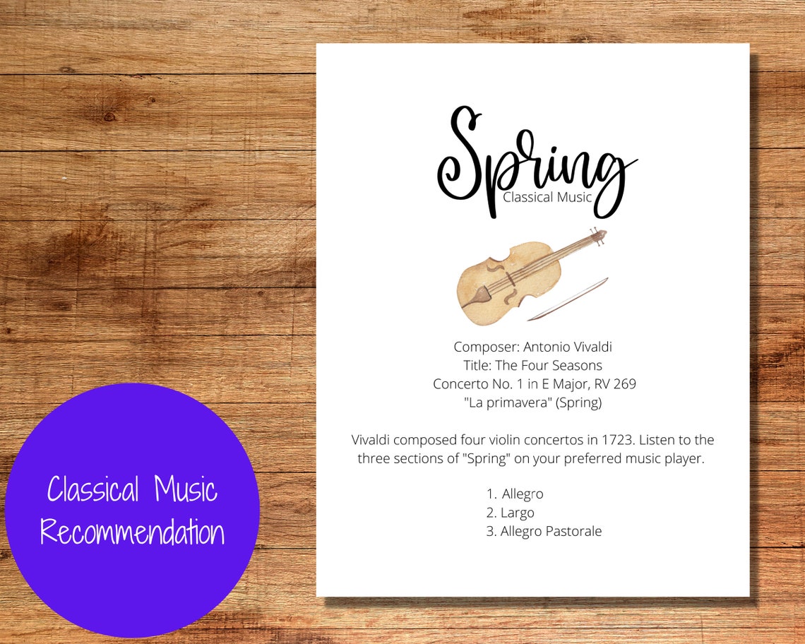 Charlotte Mason Morning Time Spring Morning Basket Resources | Etsy