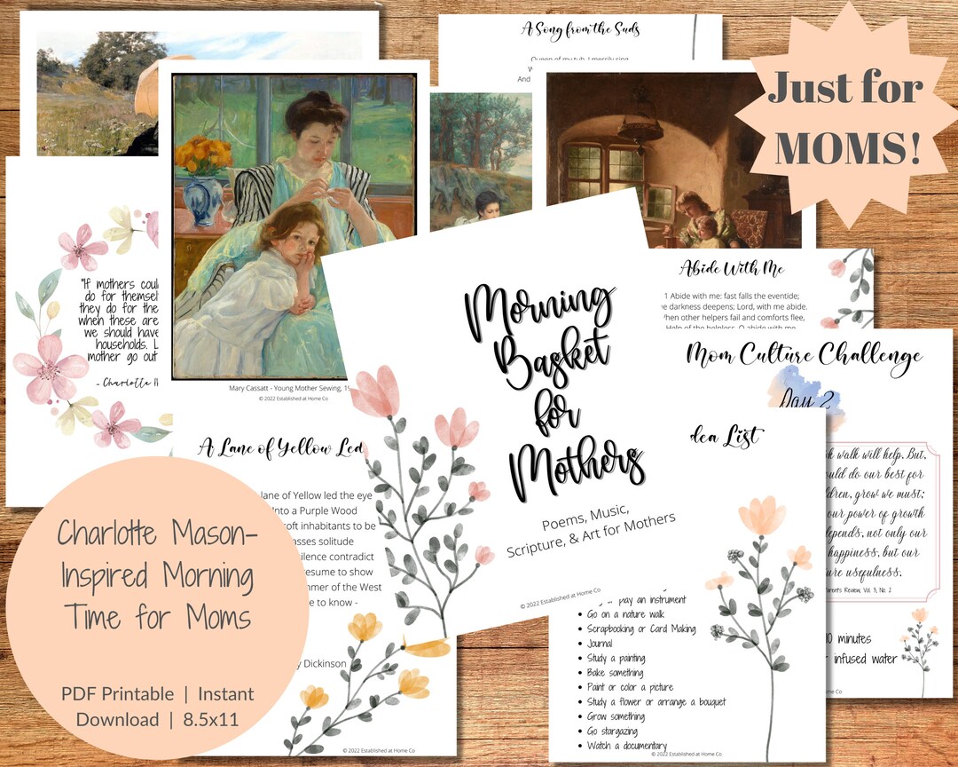 Charlotte Mason Morning Time for Moms | Mother Culture Challenge - Etsy