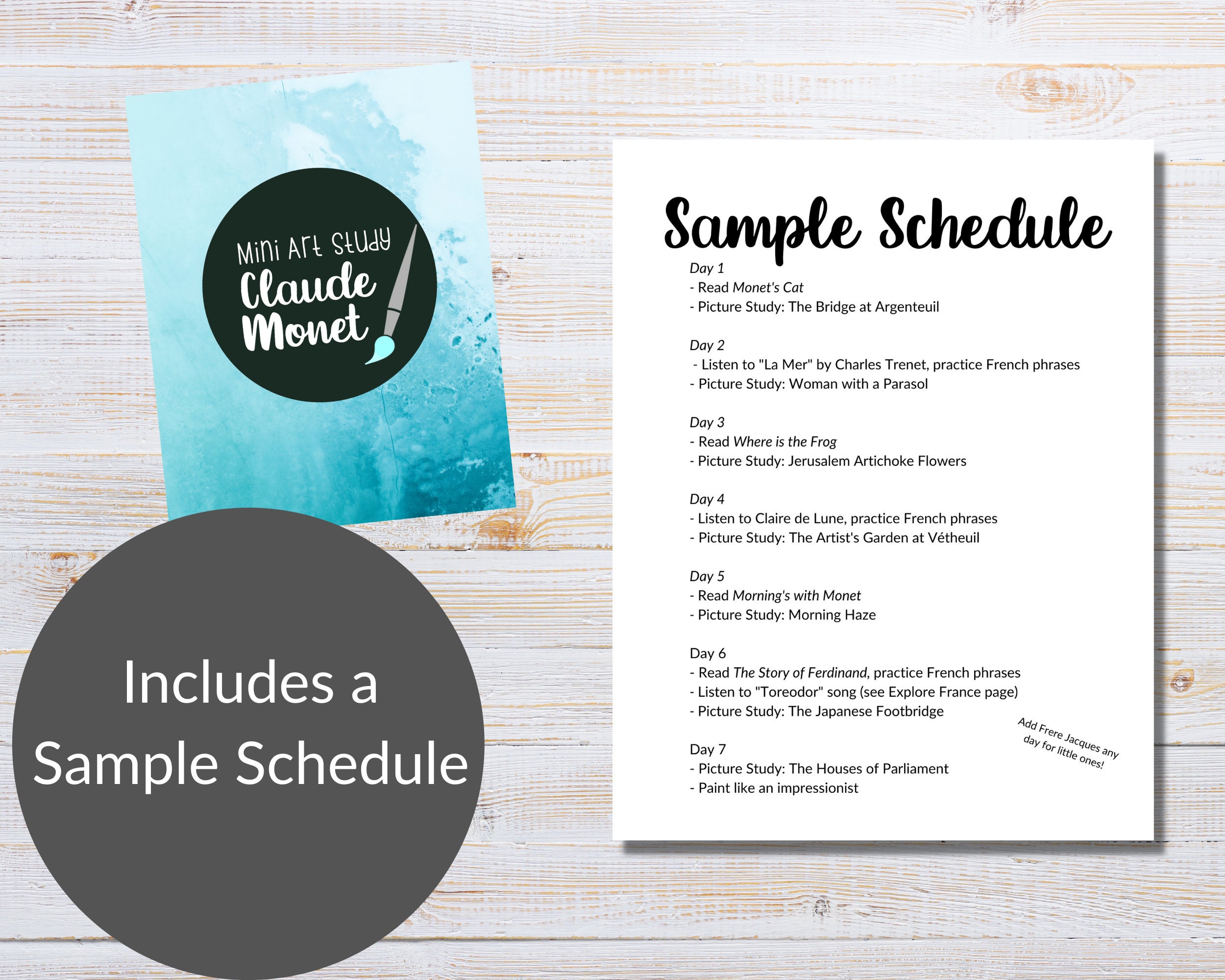 Claude Monet Art Study | Charlotte Mason Inspired Morning Basket ...