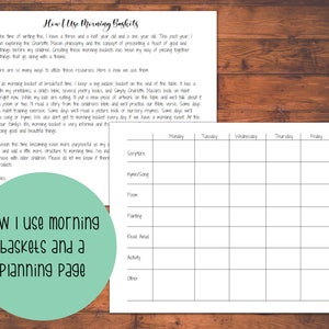 Charlotte Mason Morning Time | Summer Morning Basket Resources ...