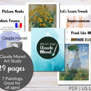 Claude Monet Art Study Charlotte Mason Inspired Morning Basket ...