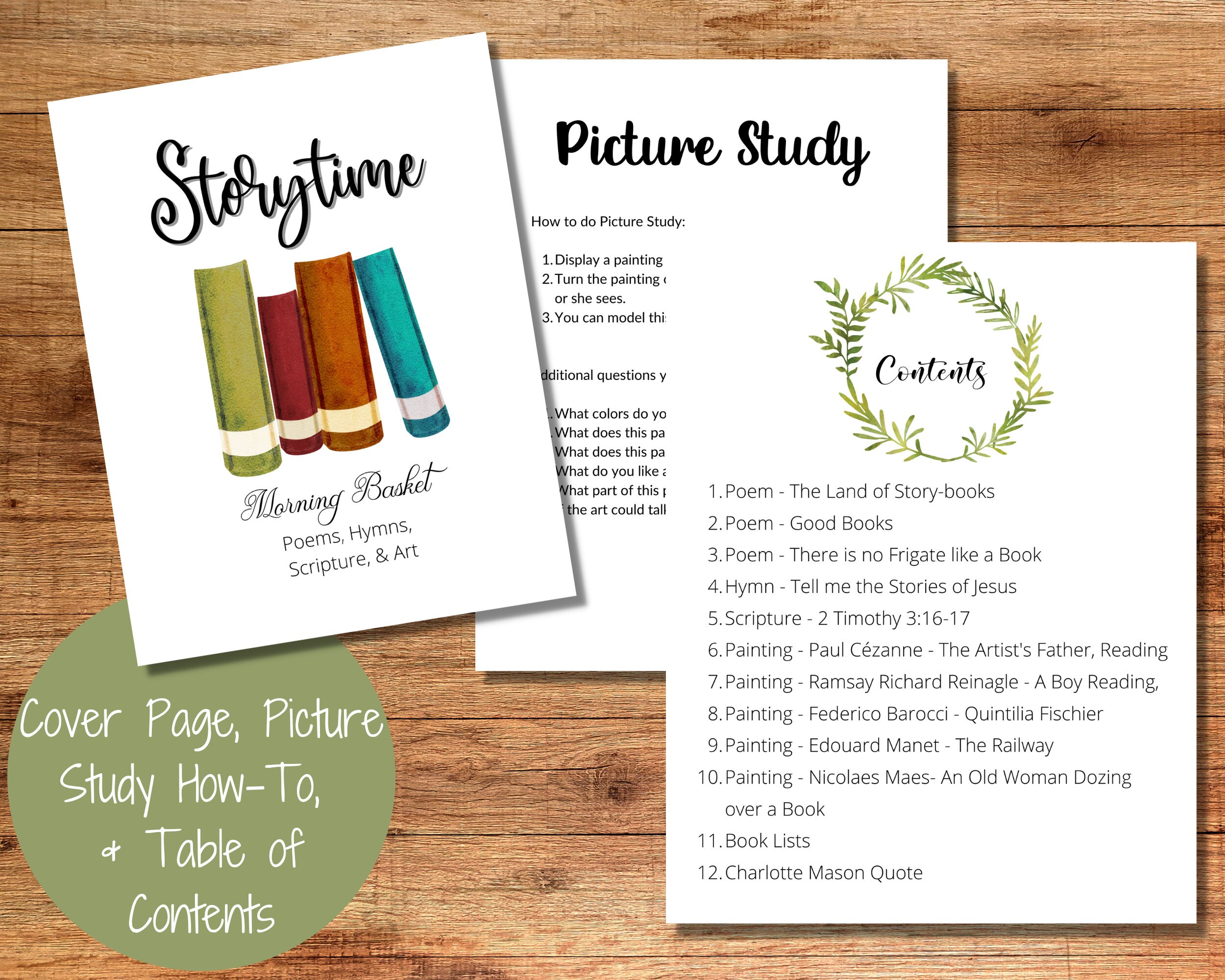 Charlotte Mason Morning Time Story-time Morning Basket - Etsy