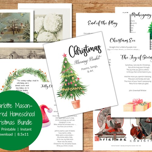 Advent Morning Basket Resources Charlotte Mason Morning Time - Etsy