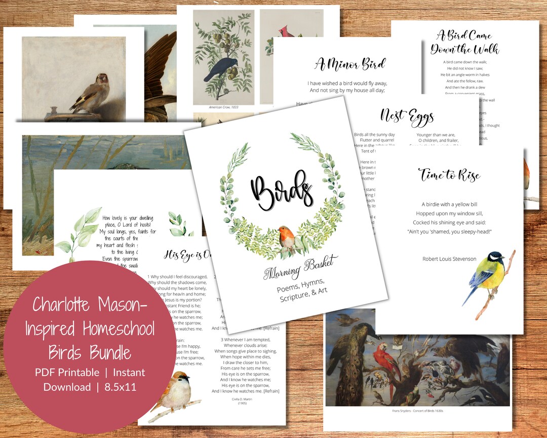 Charlotte Mason Morning Time | Birds Morning Basket Resources ...