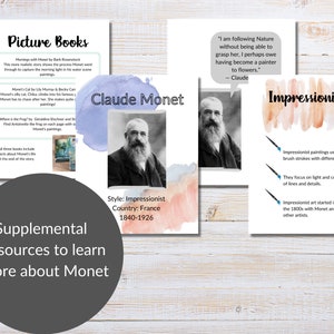 Claude Monet Art Study | Charlotte Mason Inspired Morning Basket ...