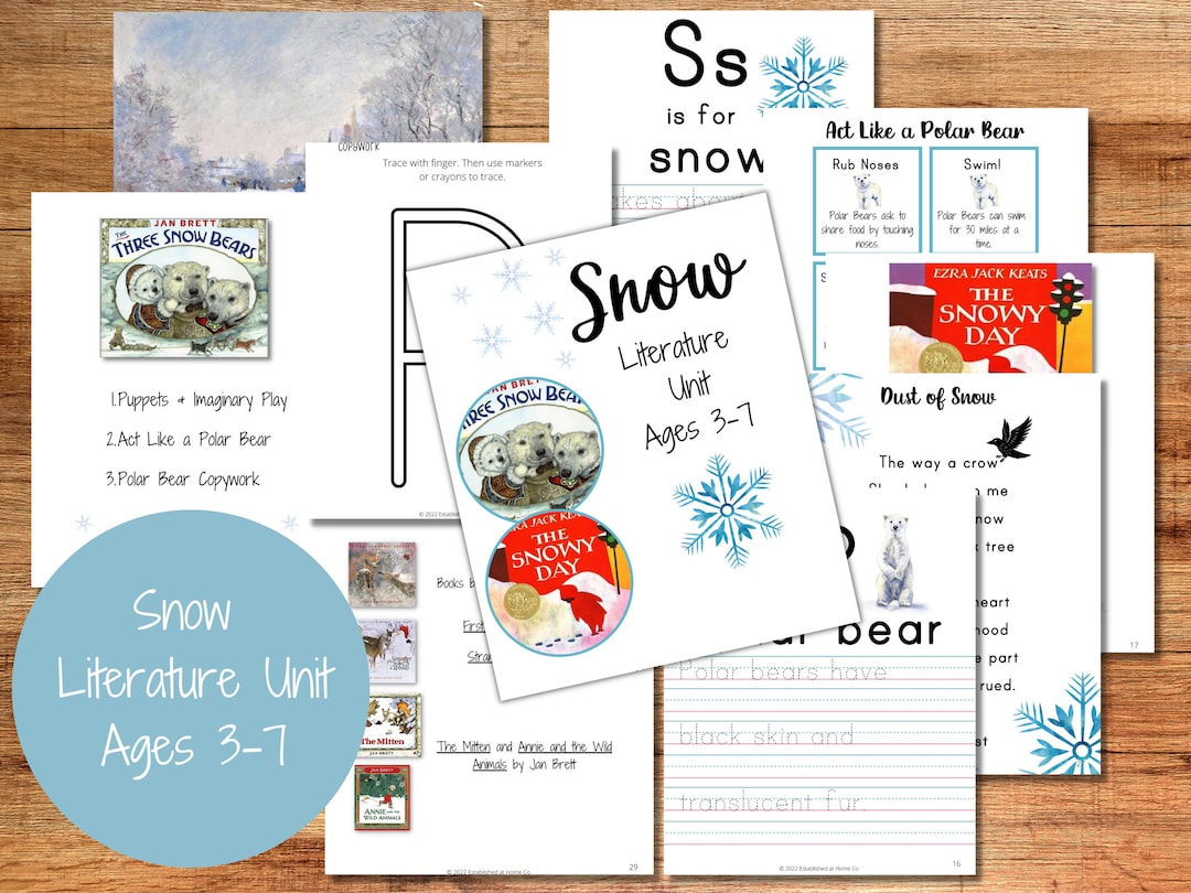 Snow Literature Preschool Unit | Charlotte Mason Inspired Living Books ...