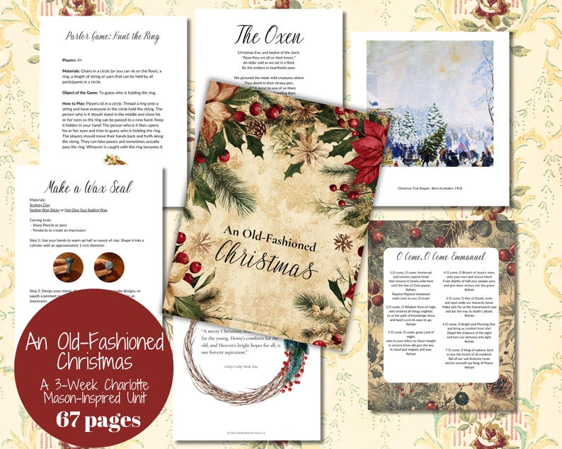 An Old-fashioned Christmas | A Charlotte Mason-inspired Christmas ...