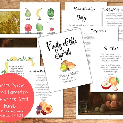 Charlotte Mason Morning Time Farms Morning Basket Resources - Etsy