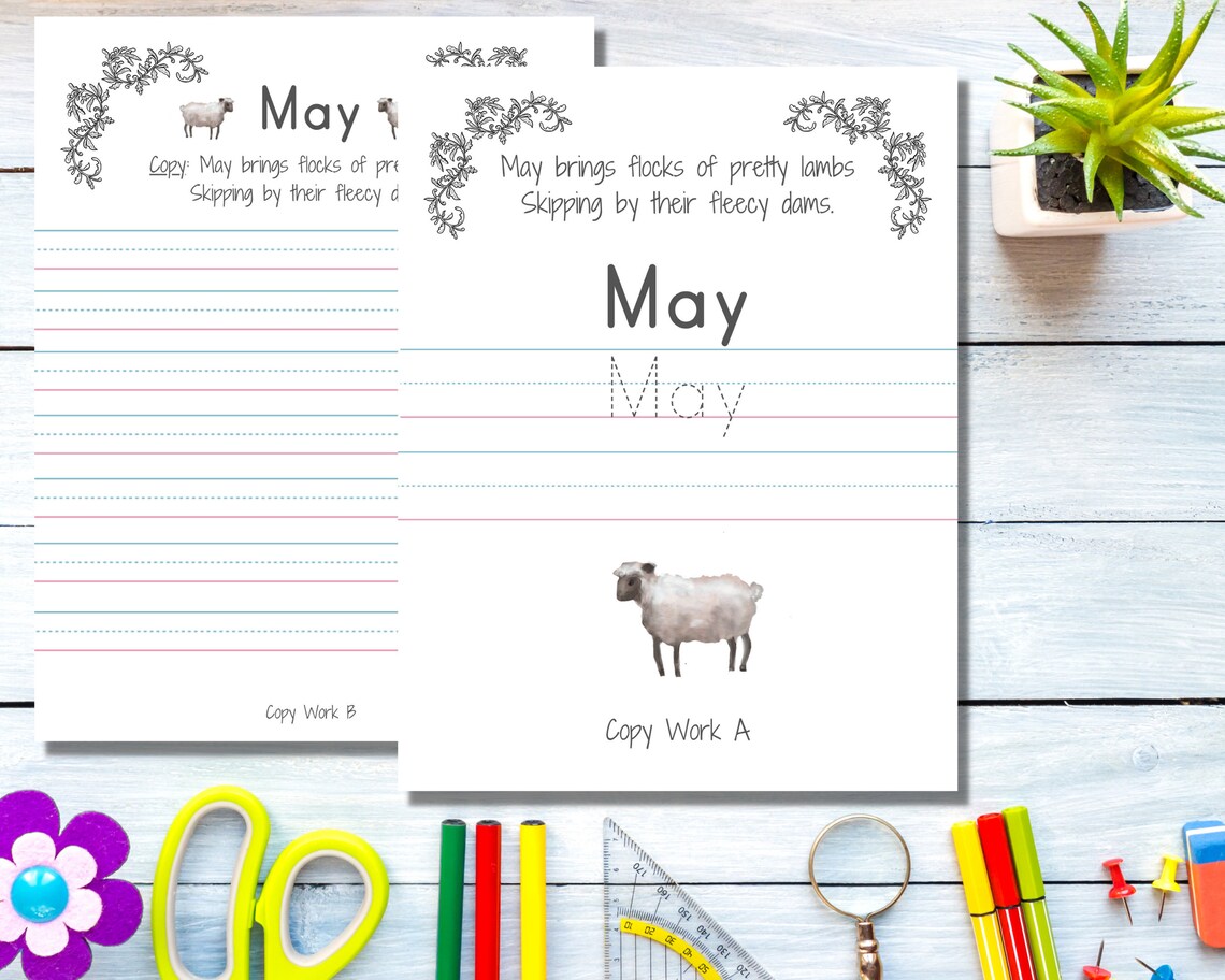 Homeschool Calendar Worksheets Charlotte Mason Calendar - Etsy