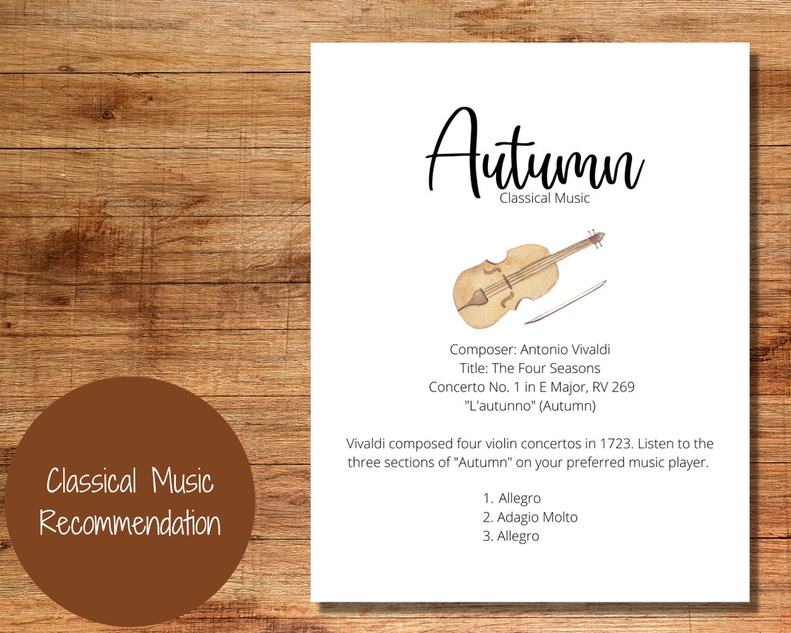 Charlotte Mason Morning Basket Autumn Morning Basket - Etsy