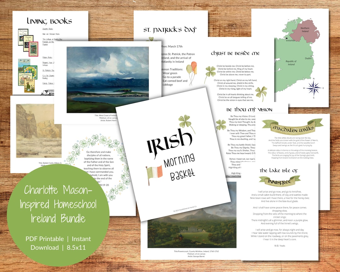 Charlotte Mason Morning Time | St. Patrick's Day Homeschool | Ireland ...