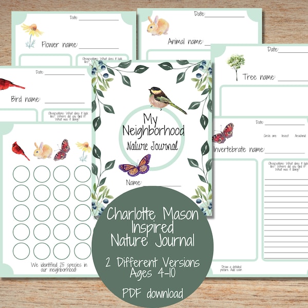 Nature Journal Printable - Etsy