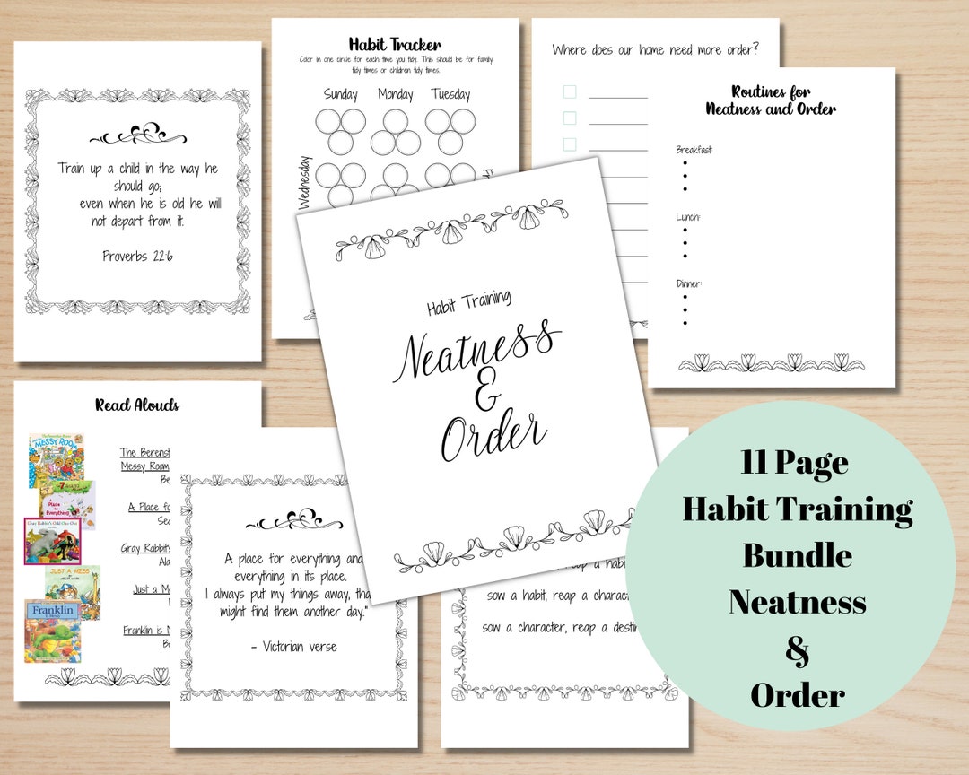 Charlotte Mason Habit Training | Neatness and Order Habit Training ...