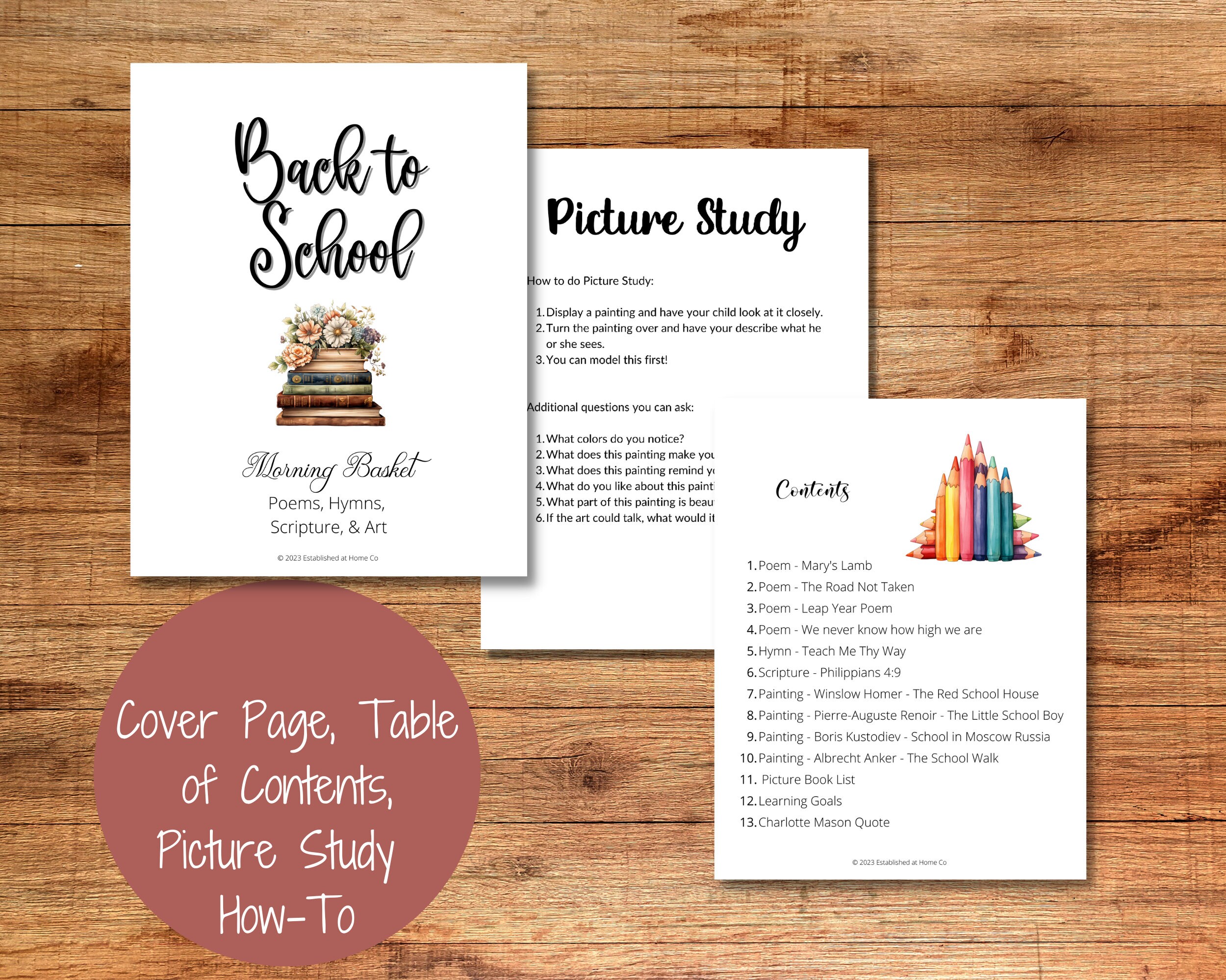 Charlotte Mason-inspired Back to School Bundle Back to Homeschool ...